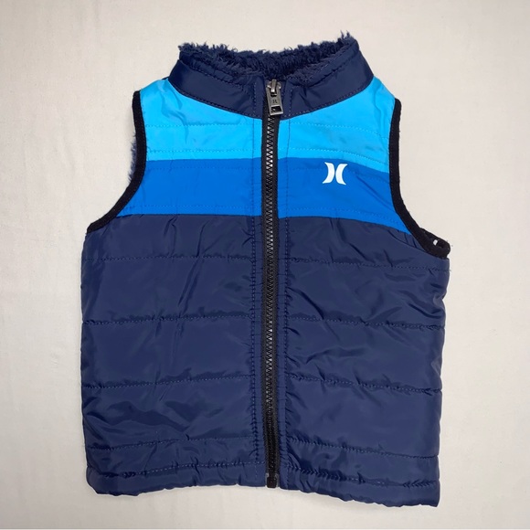 Hurley | Jackets & Coats | Hurley Quilted Puffer Vest Boys 8m Navy Blue ...